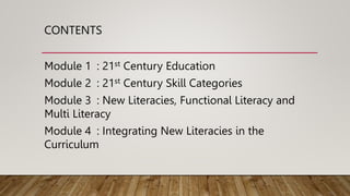 MODULE 1 A 1 Building and Enhancing New Literacies Across th Curriculum ...