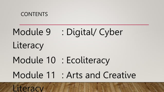 MODULE 1 A 1 Building and Enhancing New Literacies Across th Curriculum ...
