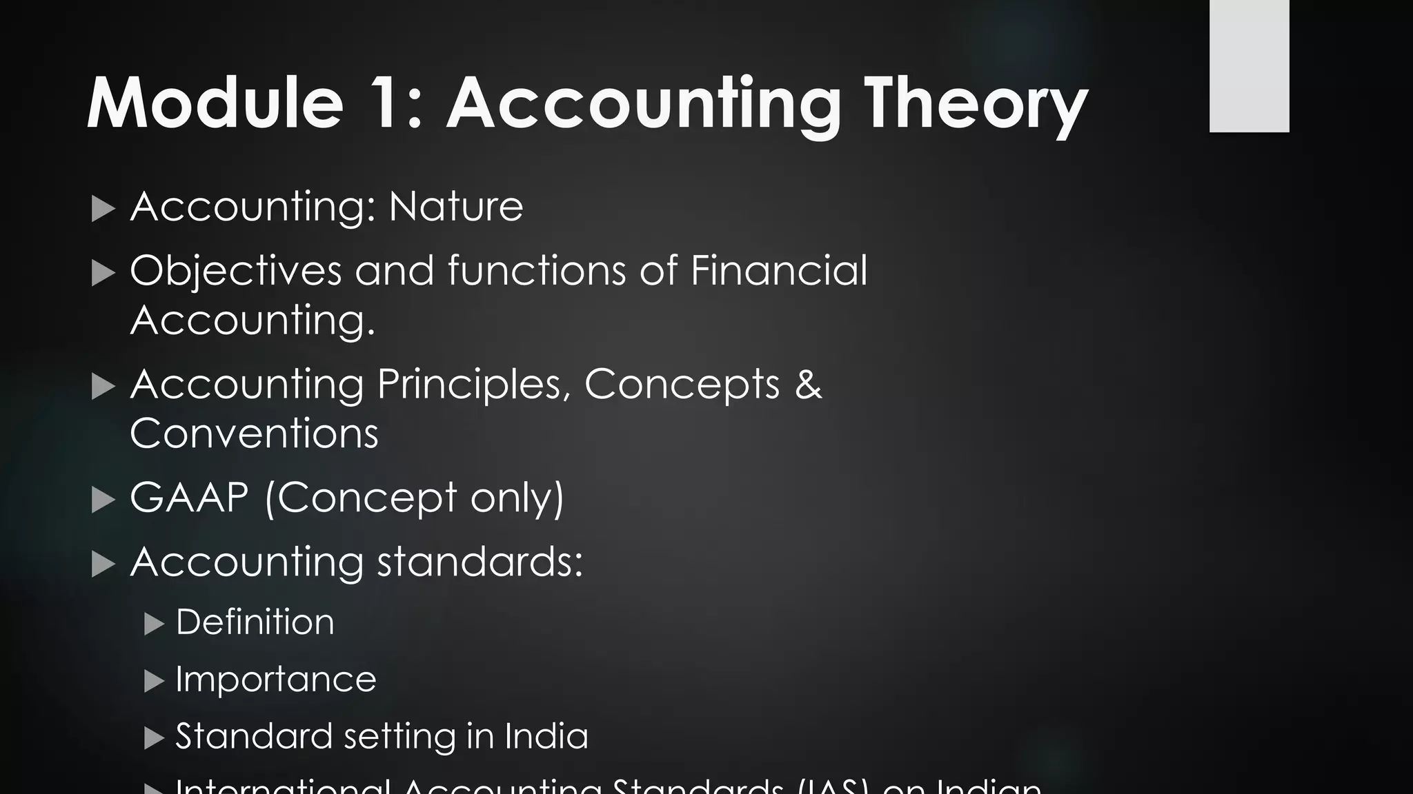 Module 1 accounting theory.pdf | Business Accounting & Finance | Business
