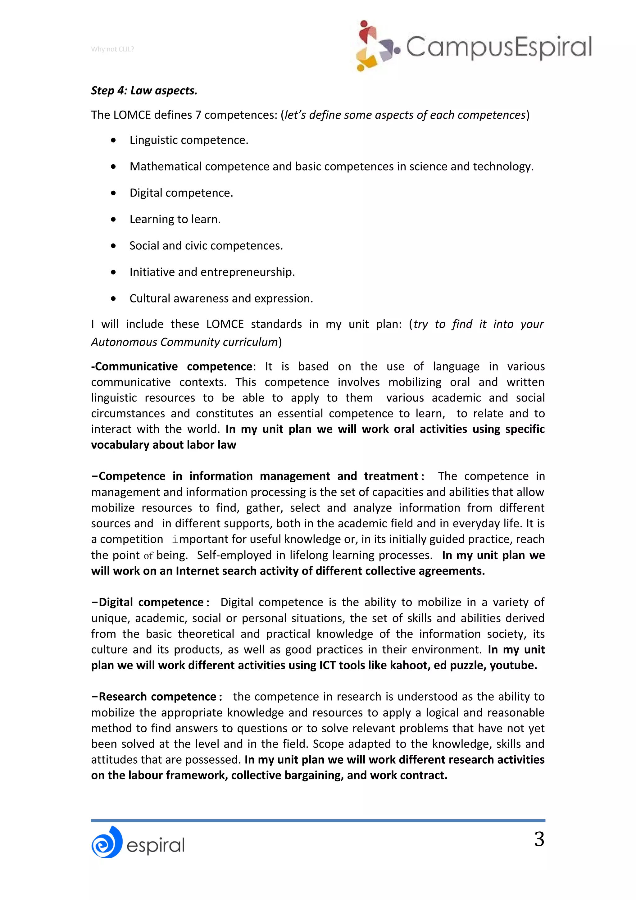 Module 1 activity clil unit plan template | DOC