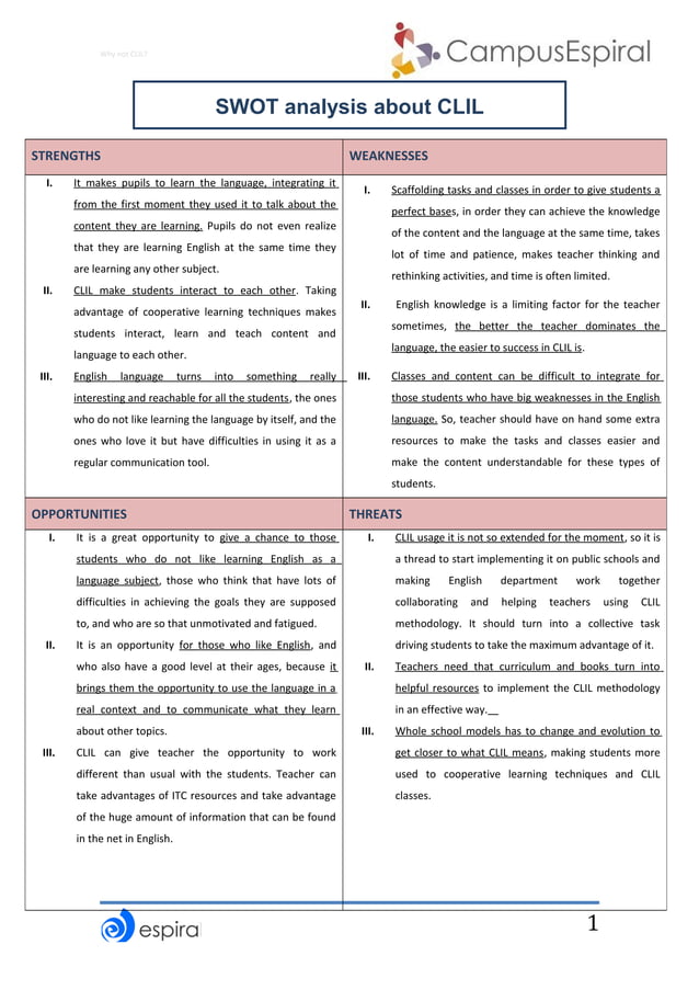 Module 1 activity swot | DOC