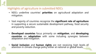 Module 1: Agriculture in the UNFCCC process and NDCs | PPTX