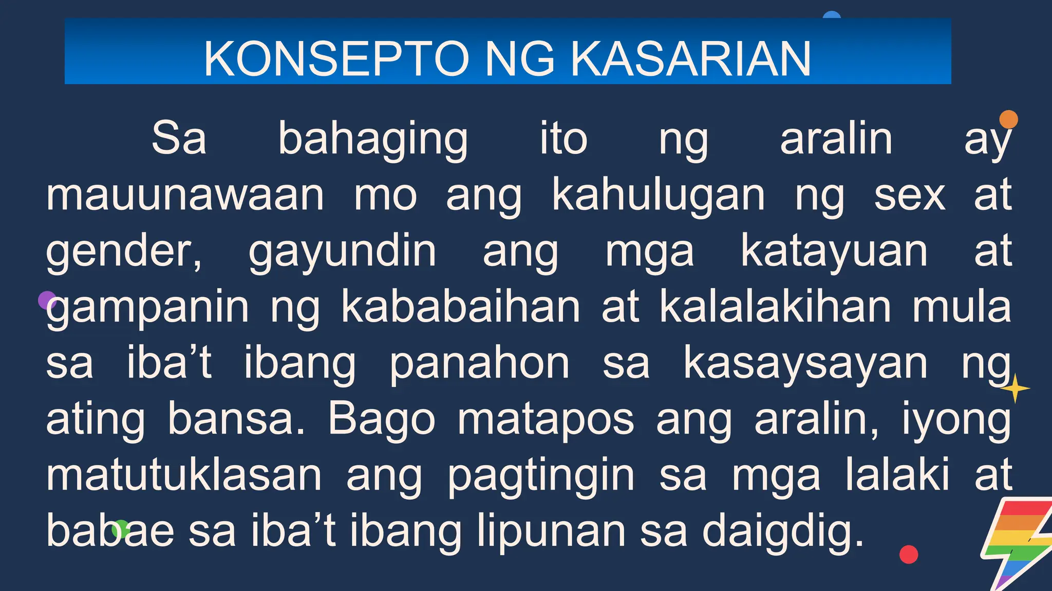 KASARIAN SA IBA'T IBANG LIPUNAN ARALING PANLIPUNAN 10 | PDF