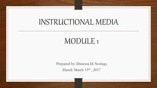 Module 1 assignment instructional media | PPTX | Educational Assessment ...