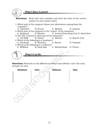 Module 1 basic competencies | PDF