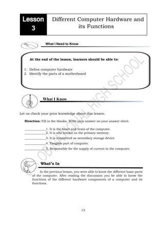 Module 1 basic competencies | PDF