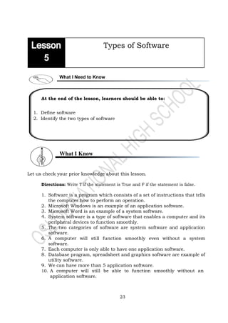 Module 1 basic competencies | PDF
