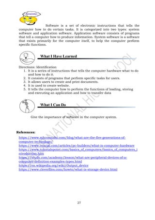 Module 1 basic competencies | PDF | Internet for Beginners | Internet