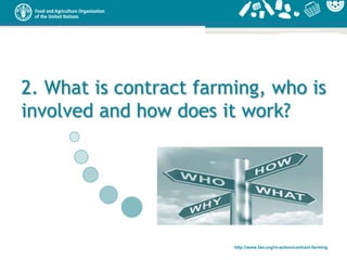 Module 1: Basic concepts in contract farming | PPTX