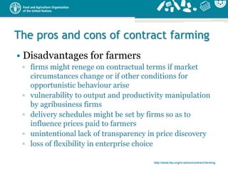 Module 1: Basic concepts in contract farming | PPTX