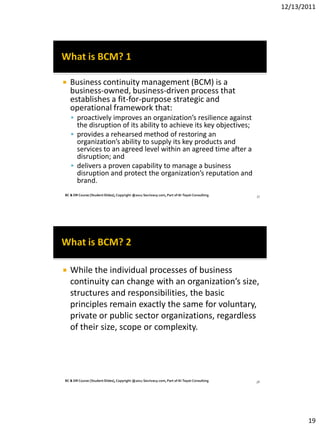 Module 1 bc and dr fundamentals student slides ver 1.0 | PDF