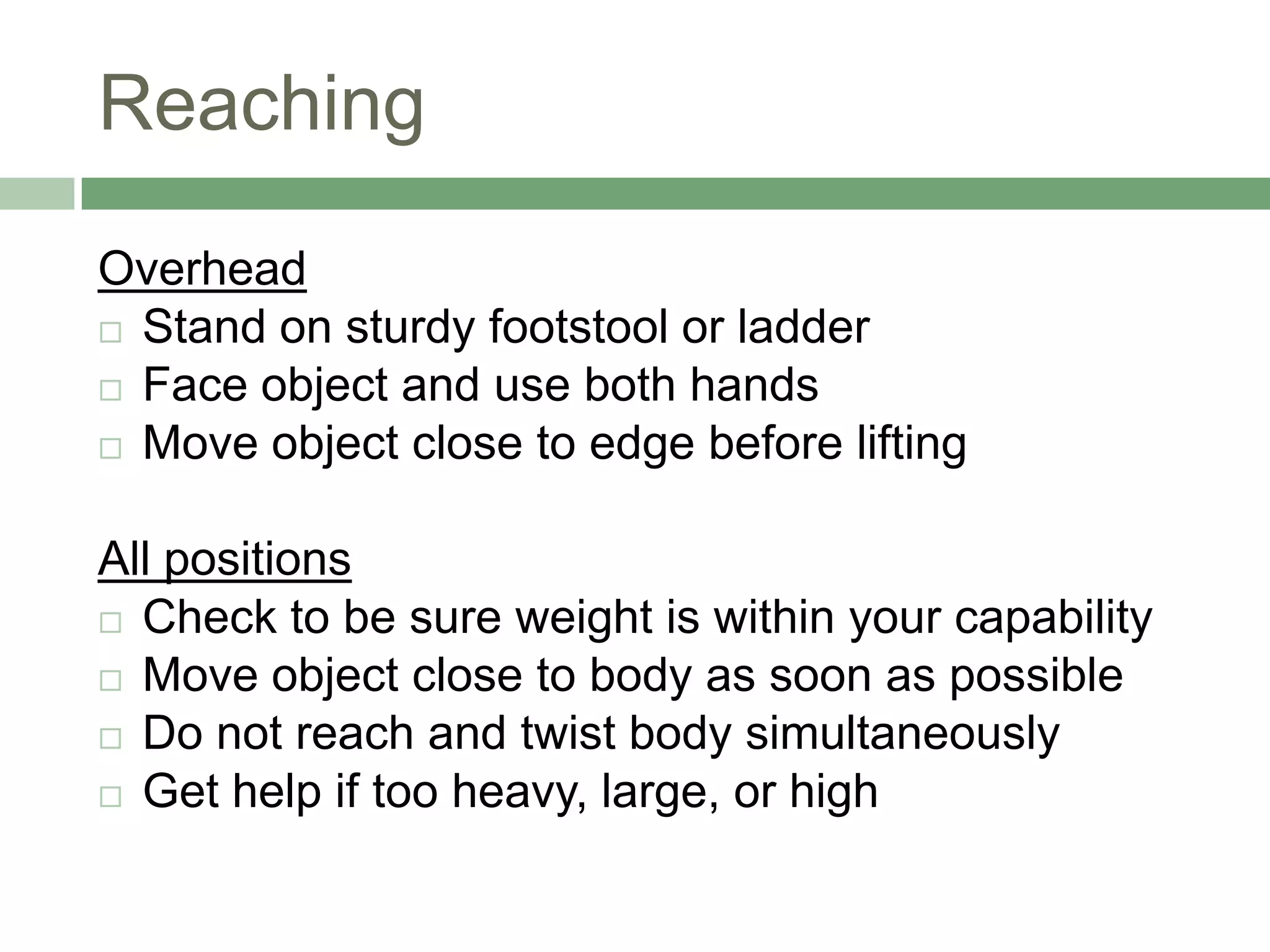 Module 1 body mechanics and lifting | PPTX