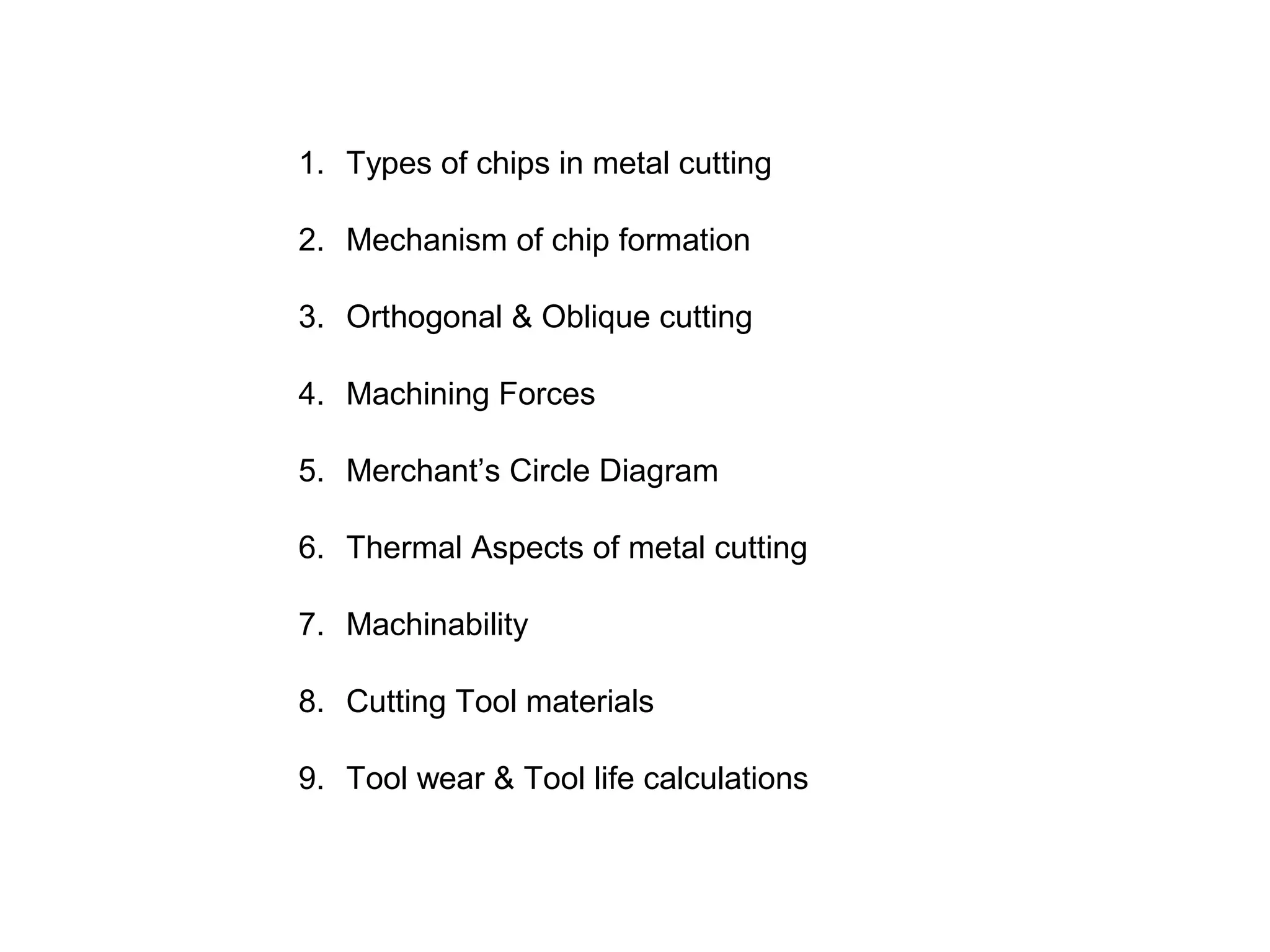 Machining Processes and Metrology | PPT