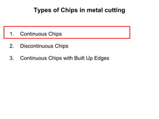 Machining Processes and Metrology | PPT
