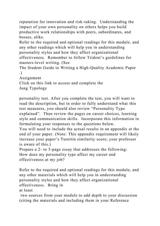 MODULE 1 CASE ASSIGNMENTManaging Individual BehaviorAssignment O.docx