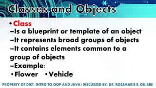 Introduction to Object-Oriented Concepts and Java | PPT