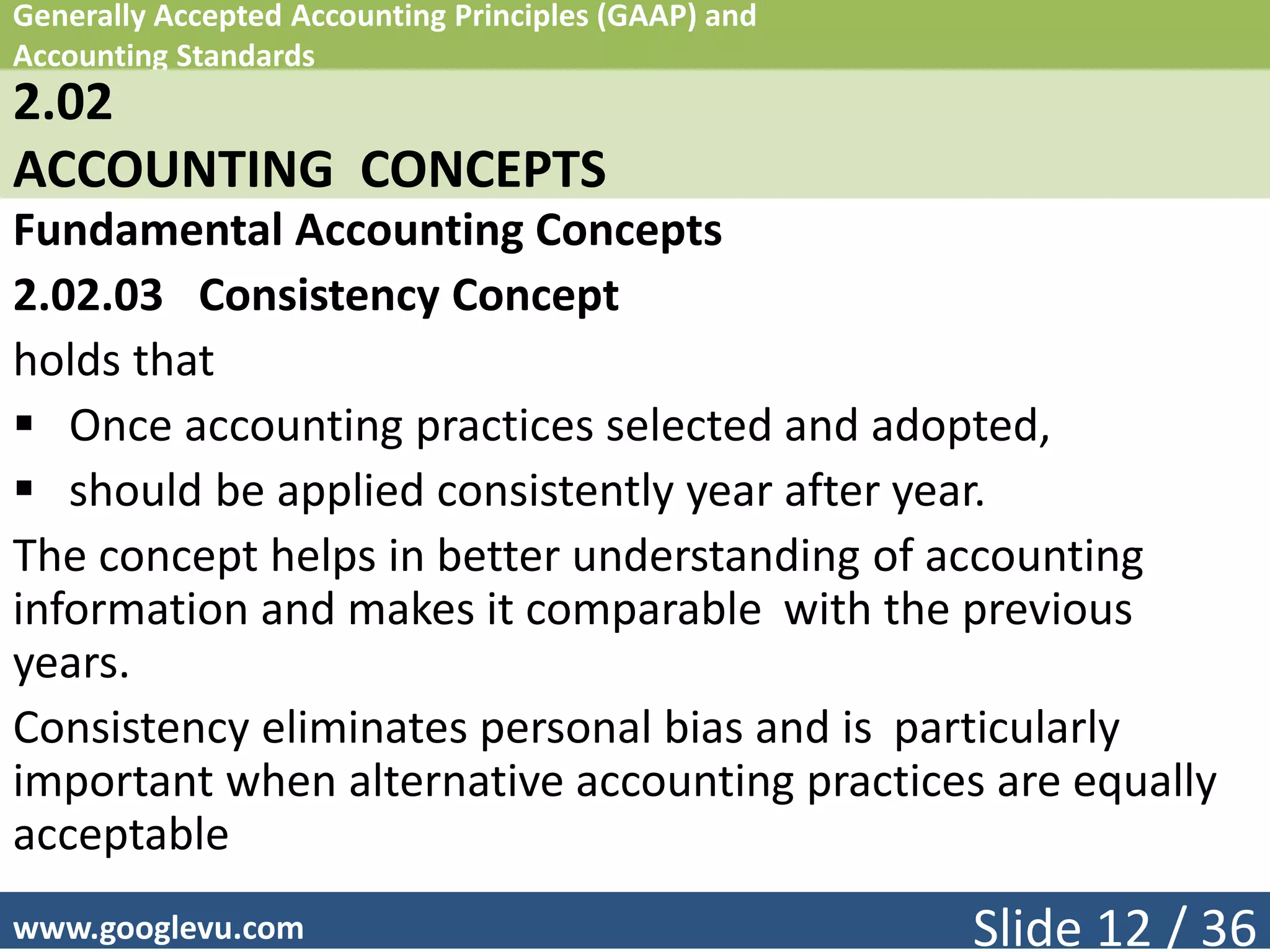 Generally Accepted Accounting Principle and Accounting Standard | PDF ...