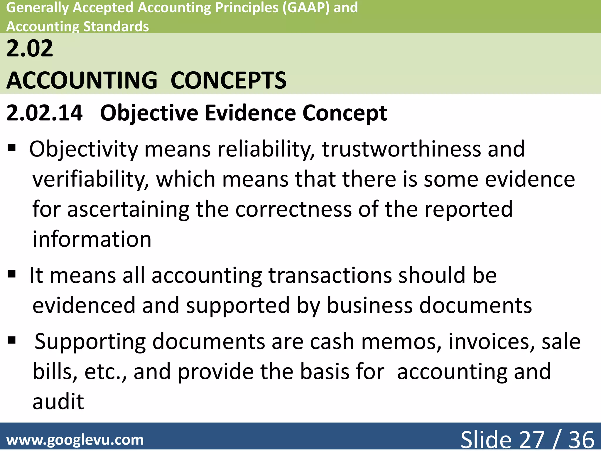 Generally Accepted Accounting Principle and Accounting Standard | PDF ...