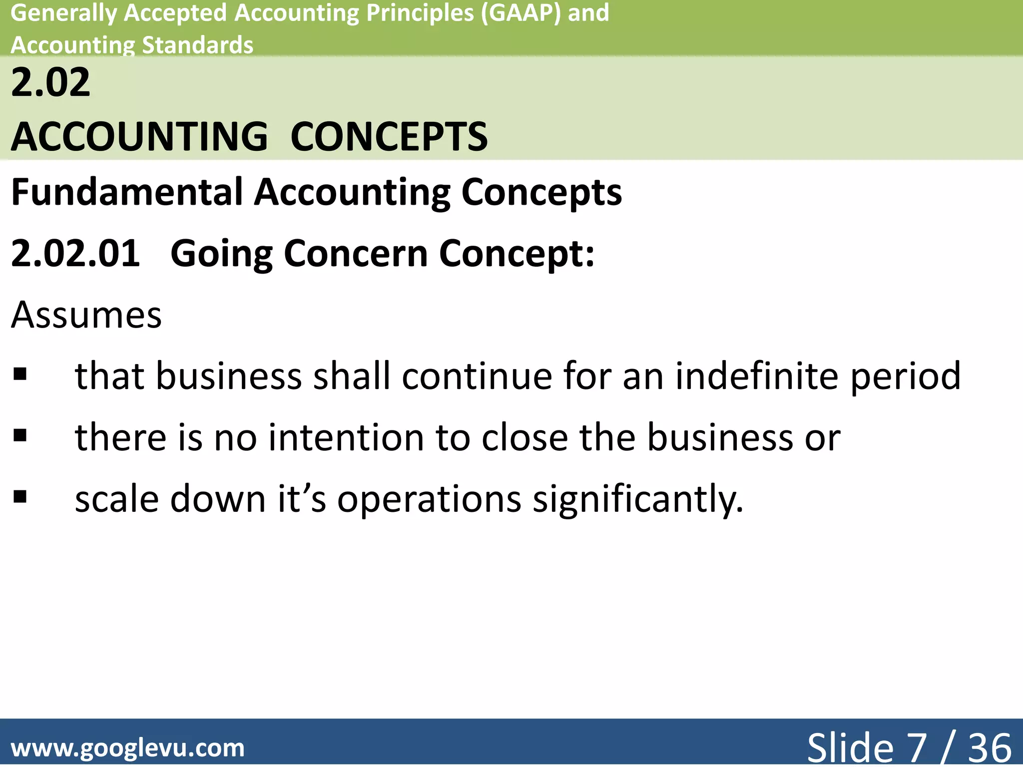 Generally Accepted Accounting Principle and Accounting Standard | PDF ...
