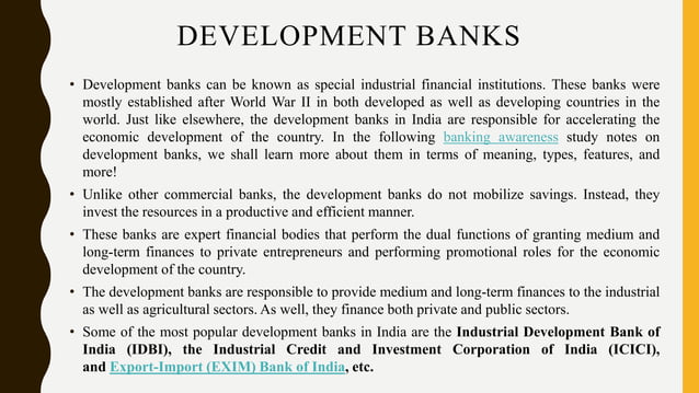 Module 1 Chapter 2 Types of Banks.pptx | Business Banking & Finance | Business