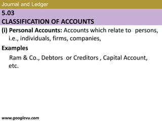 Journal and Ledger | PDF