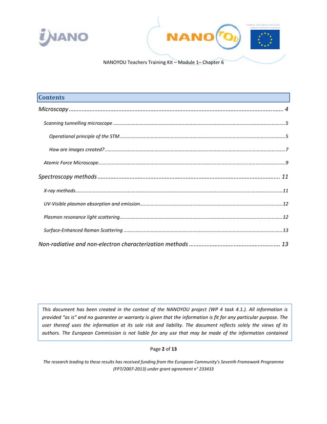 Characterization methods - Nanoscience and nanotechnologies | PDF