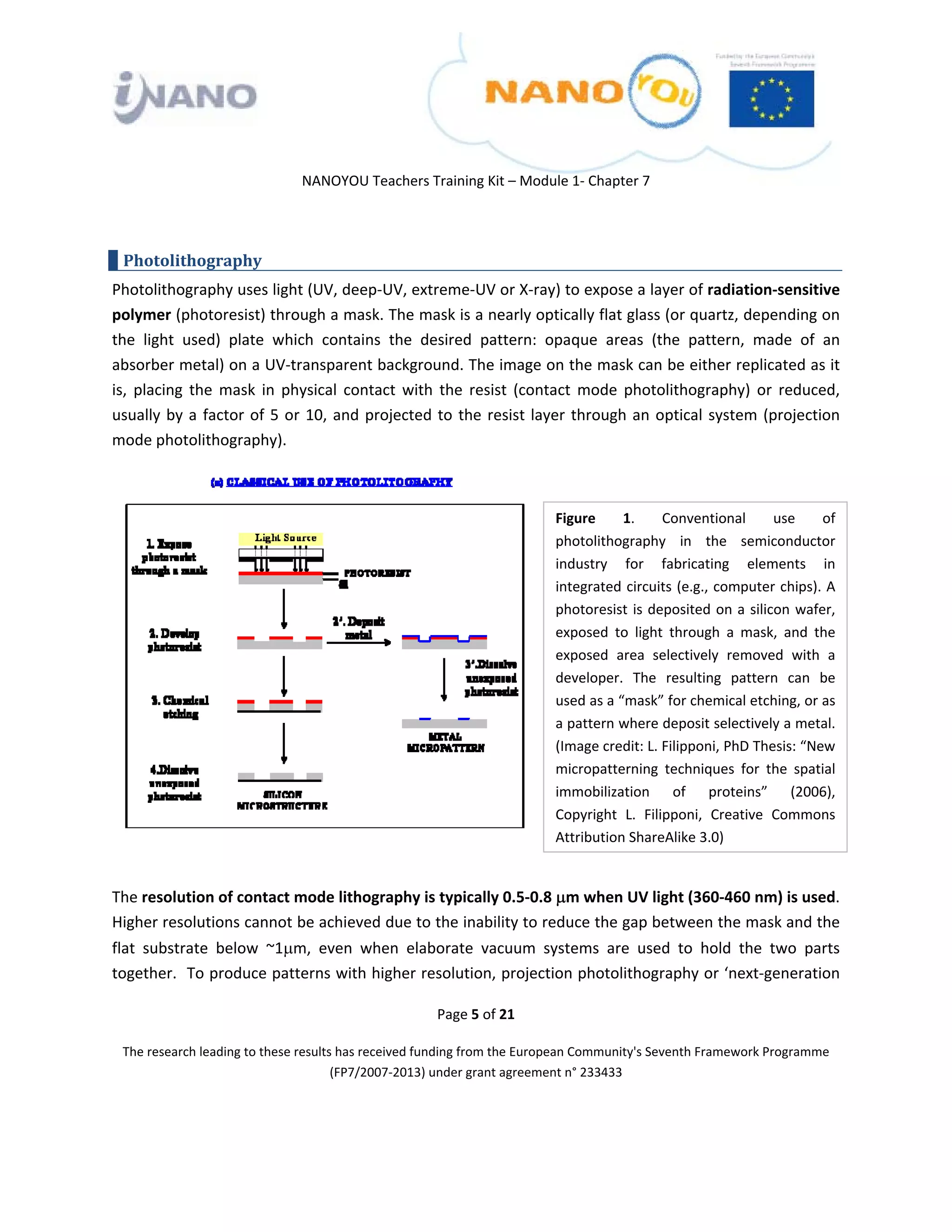 Fabrication methods - Nanoscience and nanotechnologies | PDF