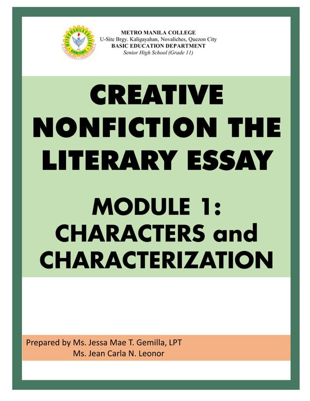 MODULE 1_ CHARACTERS and CHARACTERIZATION.pdf