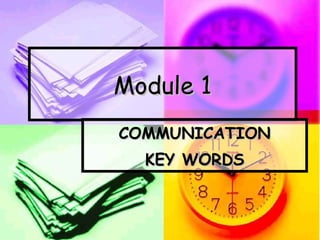 Module1 Communication | PPT