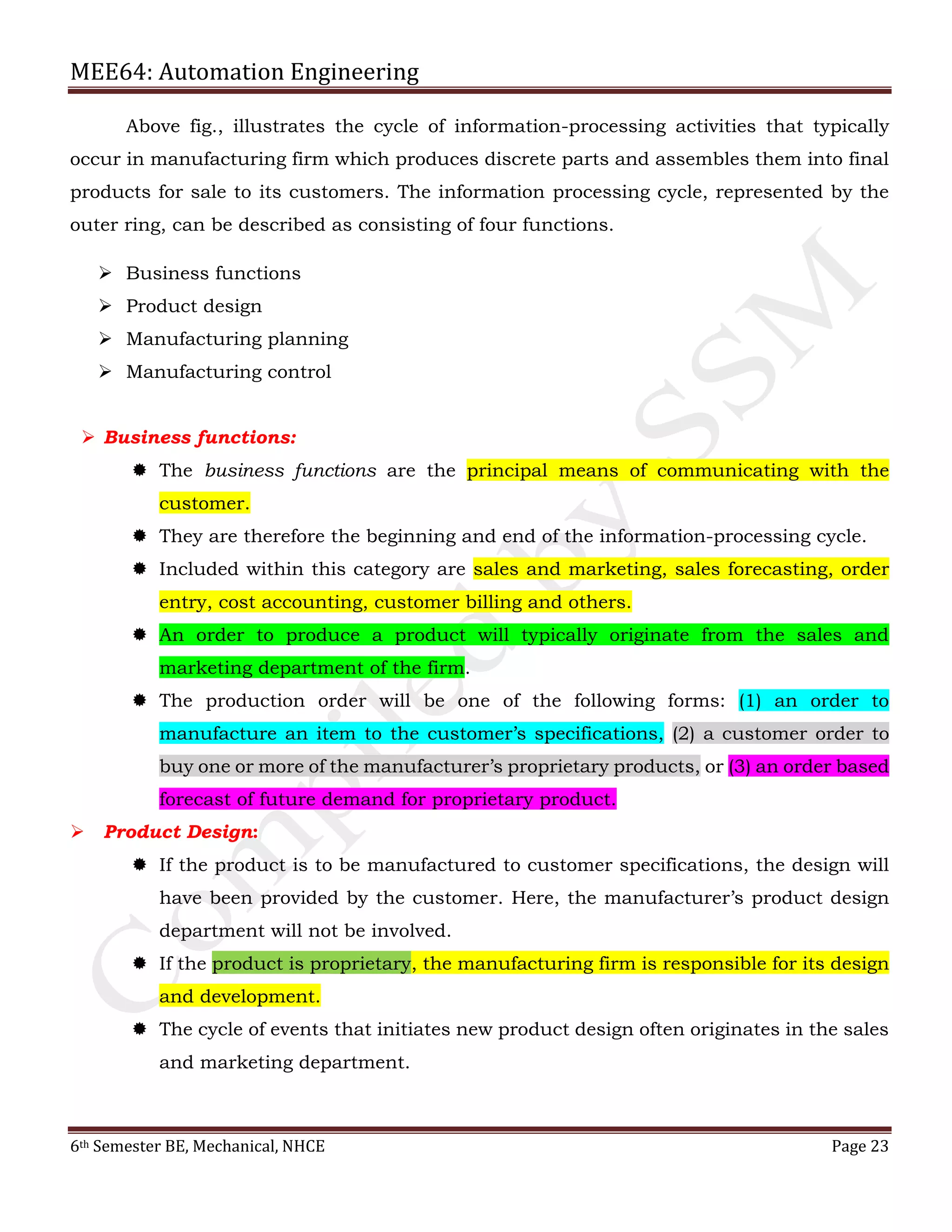Computer Integrated Manufacturing | PDF | Manufacturing Industry ...