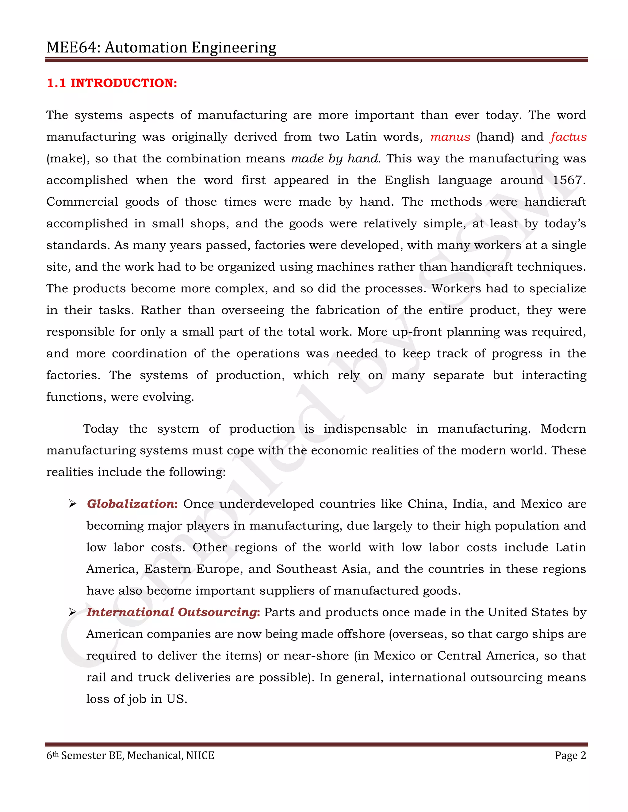 Computer Integrated Manufacturing | PDF | Manufacturing Industry ...