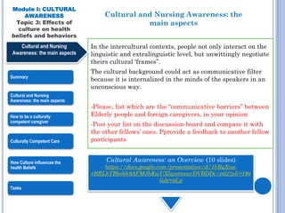 Module1 cultural awareness en-3_topic | PPT