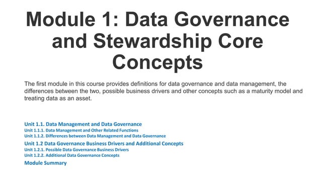 Module 1 Data Governance and Stewardship Core Concepts1.pptx