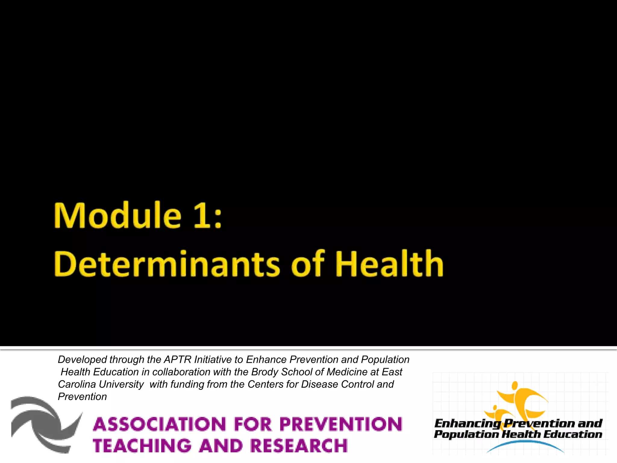Module 1 determinants_of_health | PPT