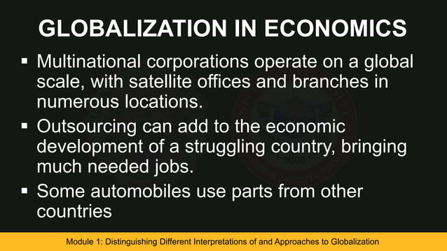 Module 1 Distinguishing Different Interpretations of and Approaches to ...