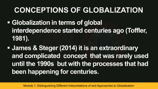 Module 1 Distinguishing Different Interpretations of and Approaches to Globalization.pptx