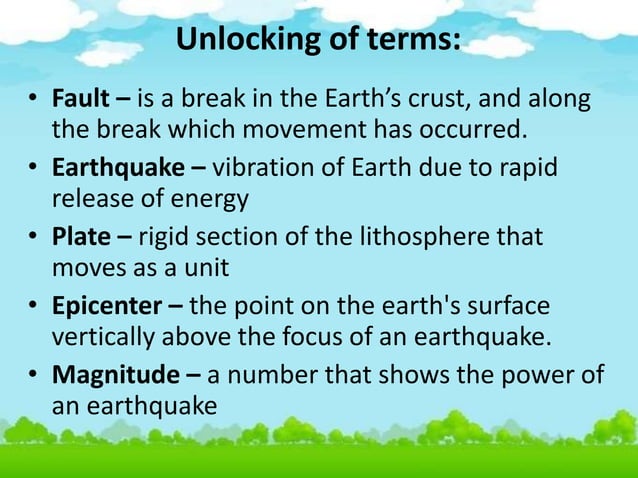 Module 1 Eartquake and Faults Science 8 topic | PPT