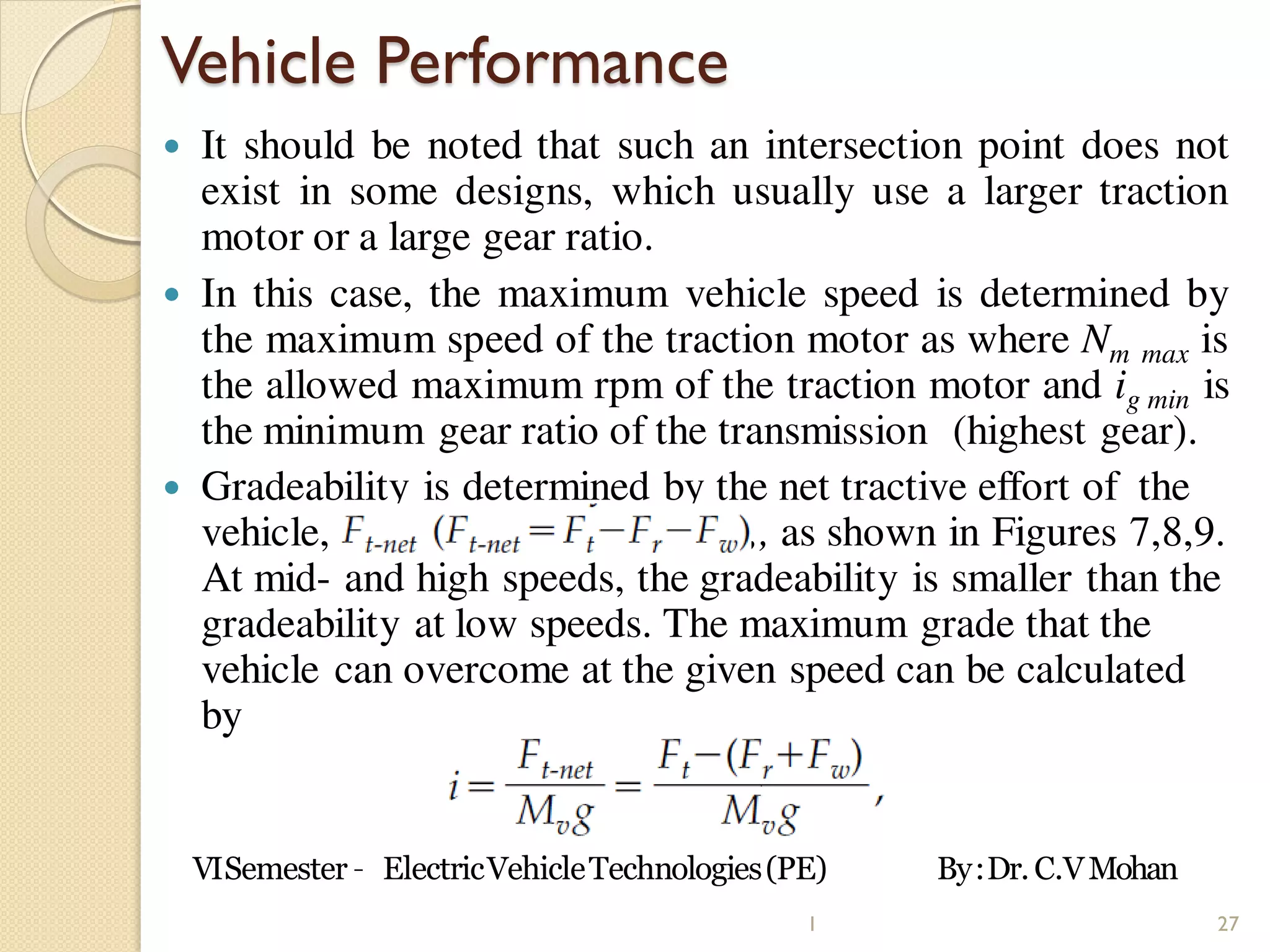 Module 1: Electric vehicle Technology for VTU - by Dr. C V Mohan | PDF