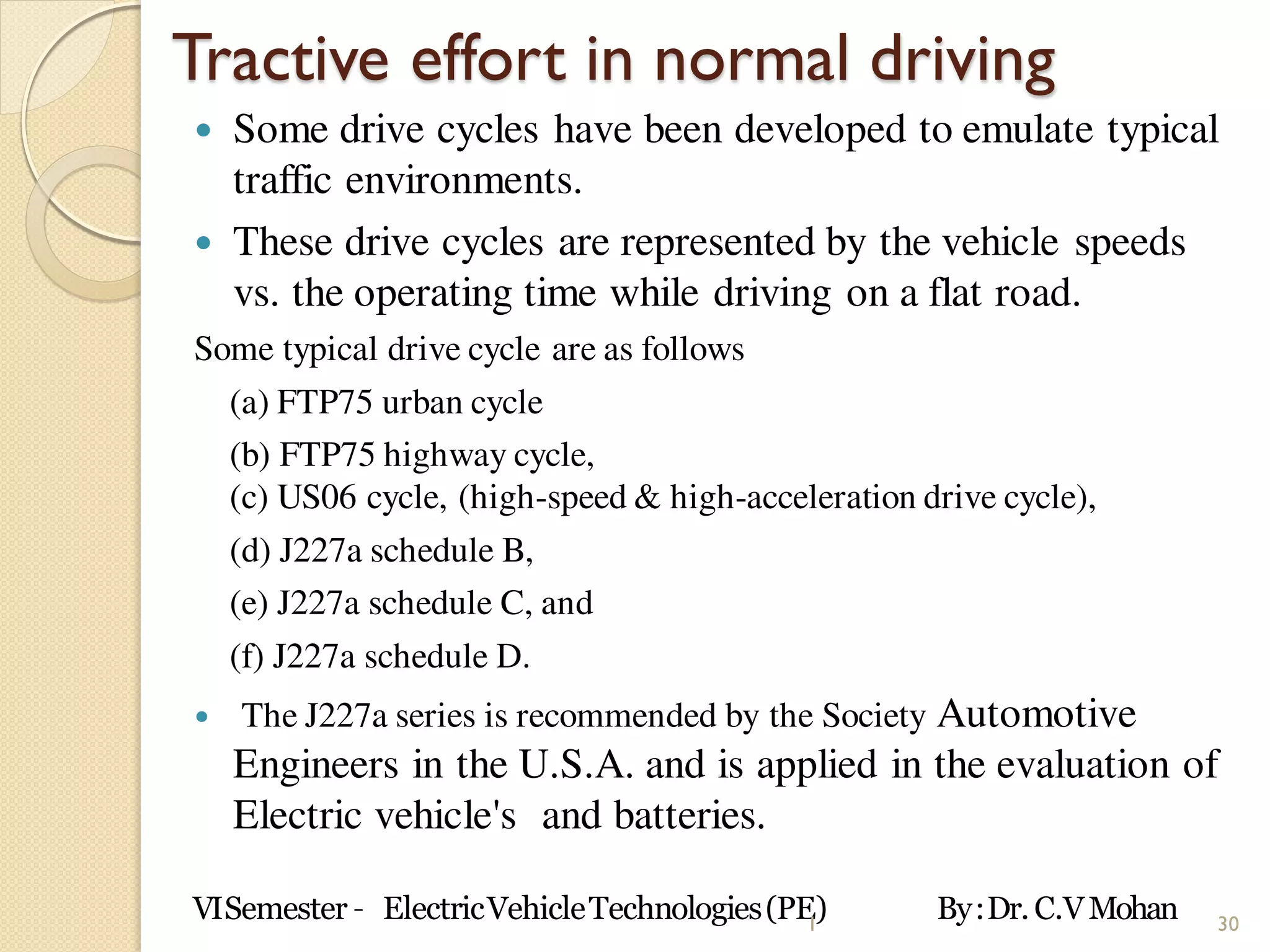 Module 1: Electric vehicle Technology for VTU - by Dr. C V Mohan | PDF