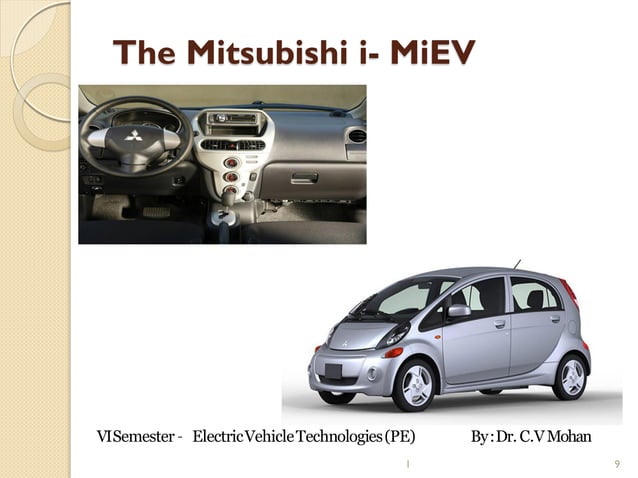 Module 1: Electric vehicle Technology for VTU - by Dr. C V Mohan | PDF