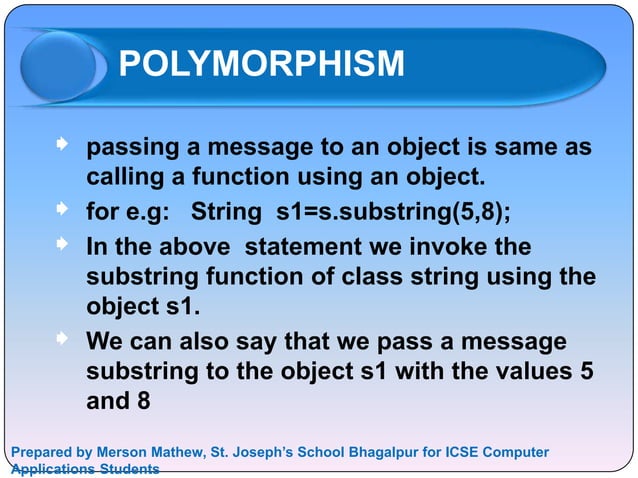 Module1 elementary concepts of objects and classes | PPTX | Programming Languages | Computing