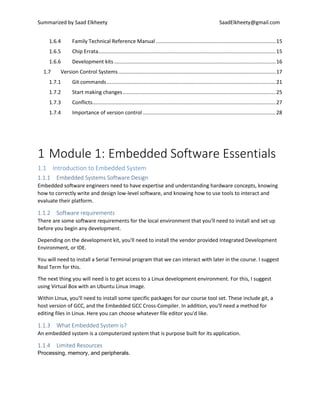 Module 1 embedded software essentials | PDF