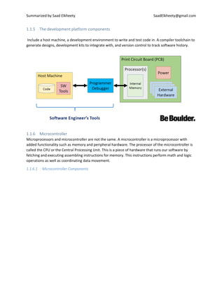 Module 1 embedded software essentials | PDF