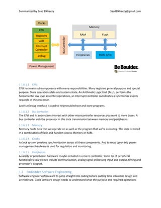 Module 1 embedded software essentials | PDF