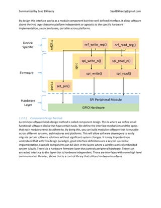 Module 1 embedded software essentials | PDF