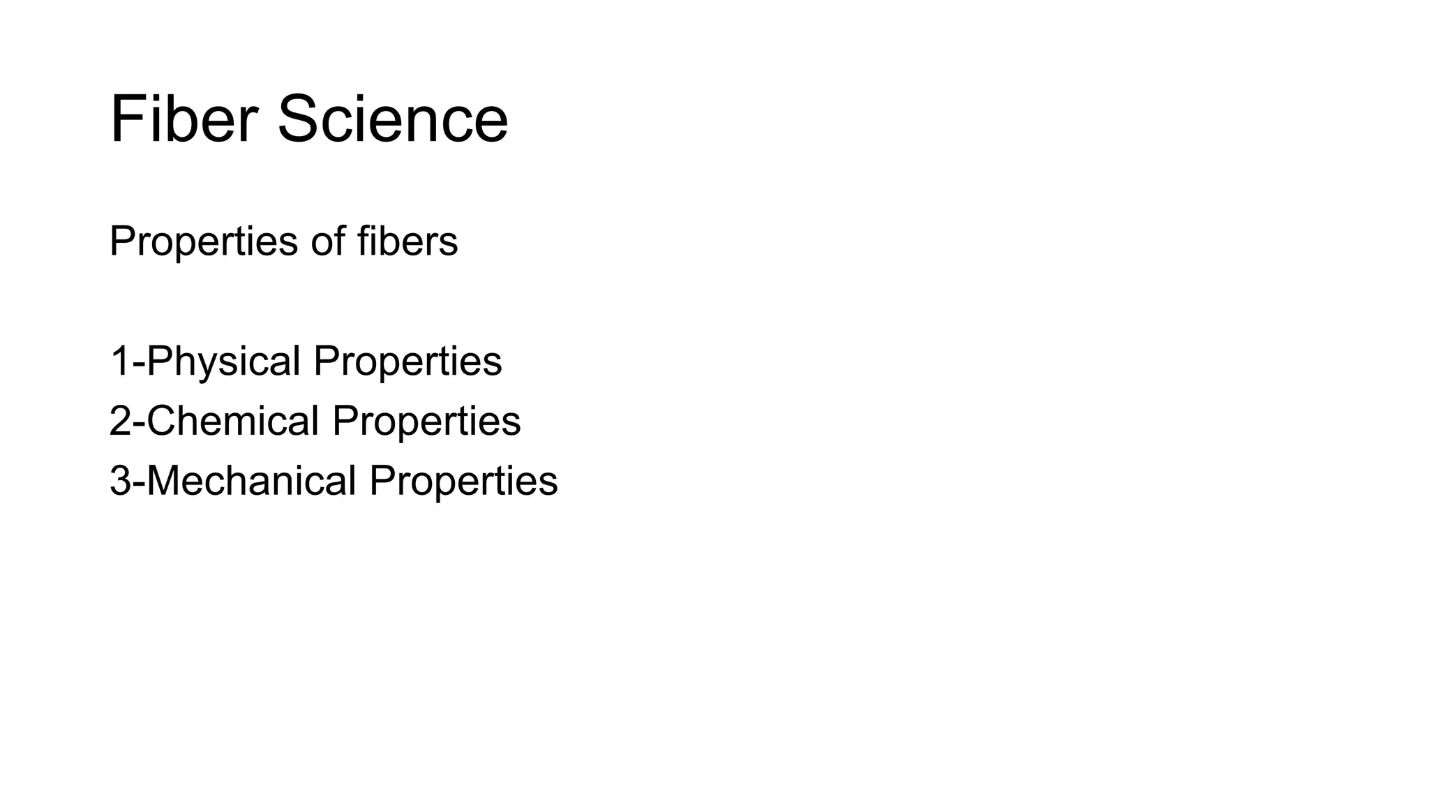 fiber science | PDF