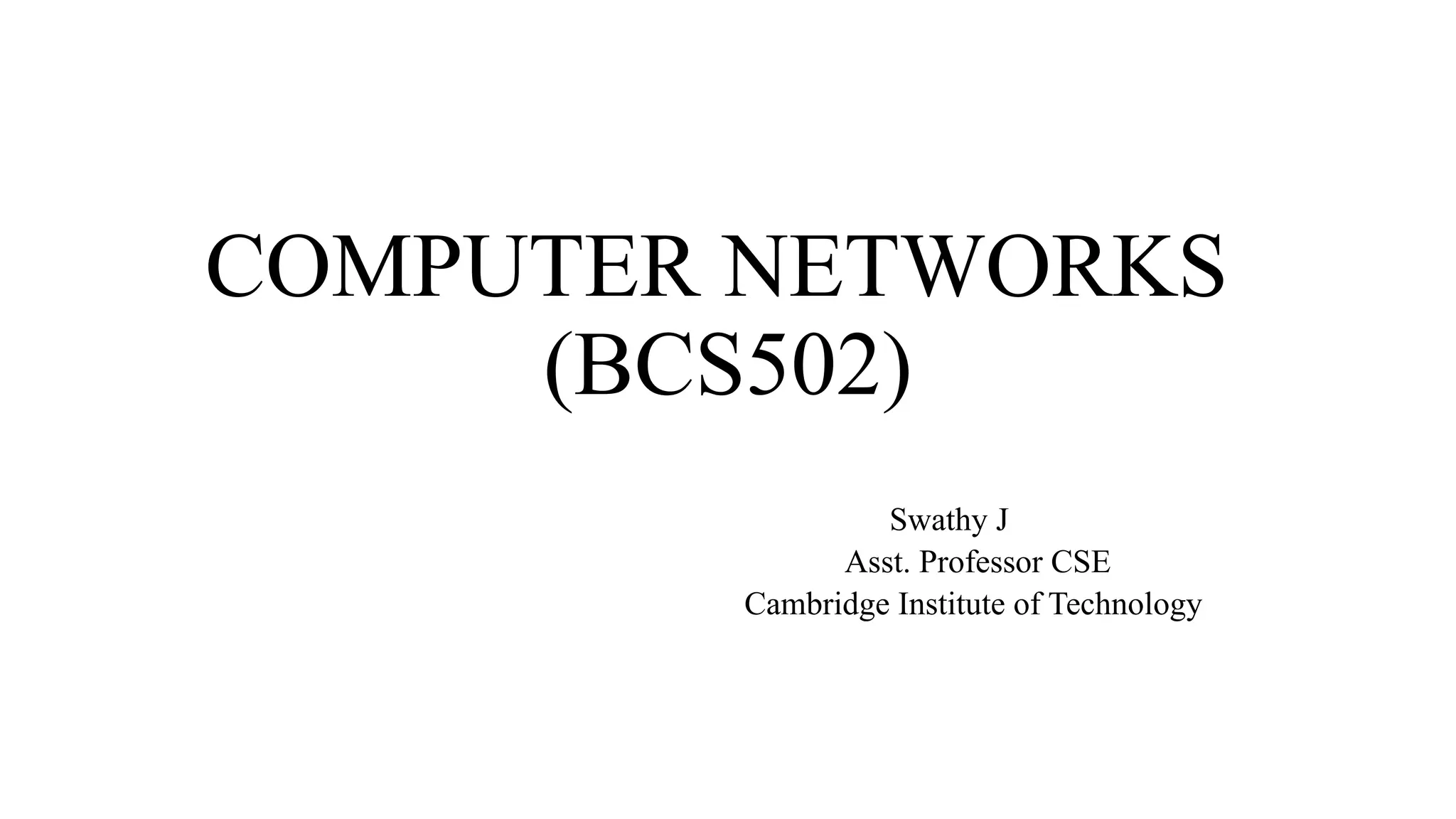 Module_1 Final.pptx _Behrouz A. Forouzan, Data Communications and Networking, 5th Edition, Tata ...