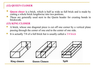 Masonry Construction Techniques: Brickwork, Stonework, Bonds ...