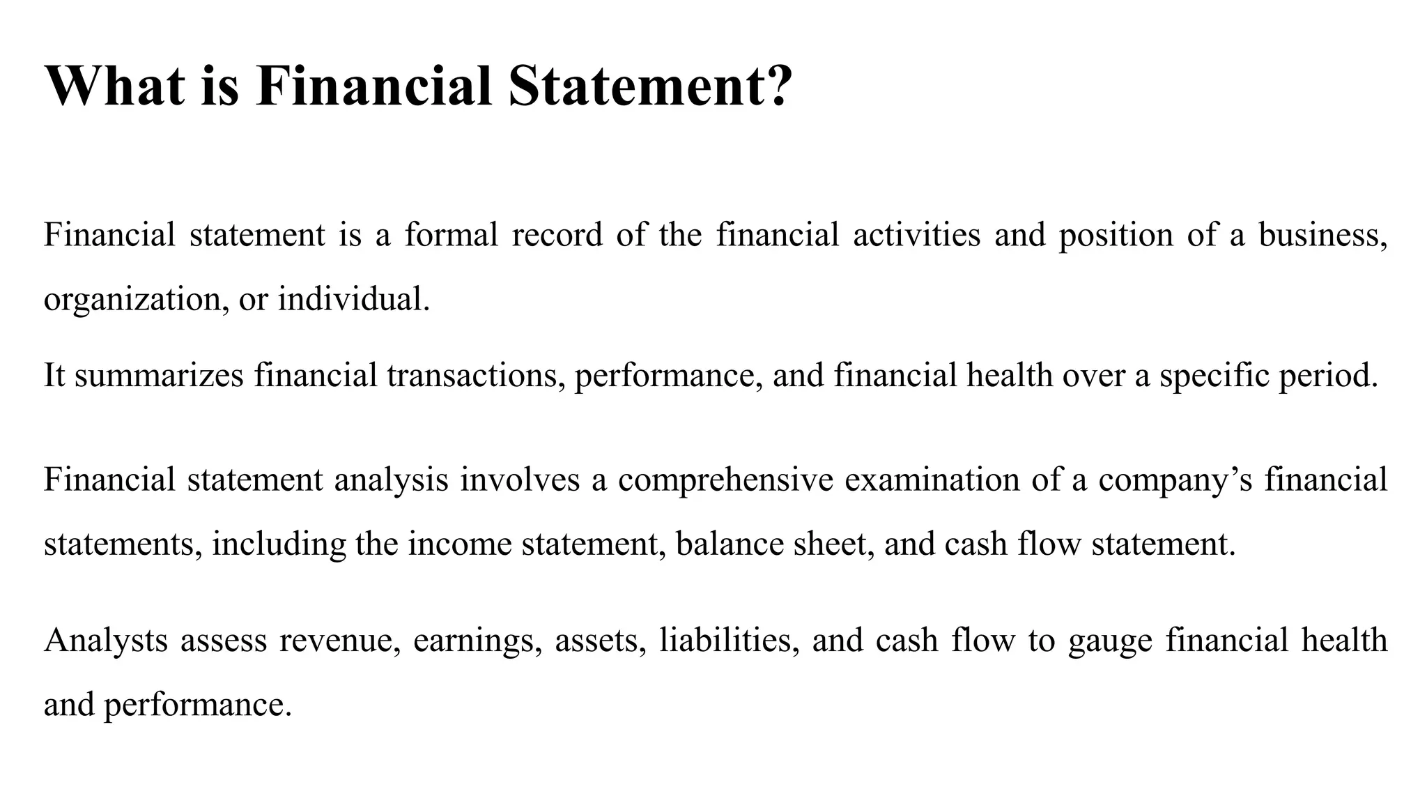 What is Financial Statement in Accounts1 | PPT | Free Download