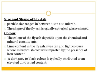 Module 1 Flyash as Mineral Admixtures in Concrete | PPTX